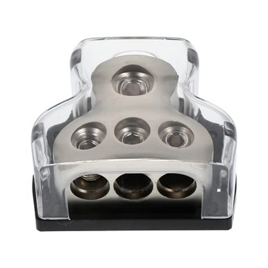 MILISTEN 3 Way Power Distribution Block 1x 0 Gauge in 3X 4 Gauge Out ...