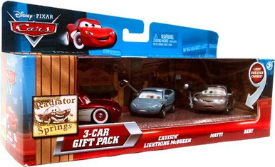 Disney / Pixar CARS Movie 155 Die Cast Cars with Lenticular Eyes 3Car Gift Pack Cruisin ...