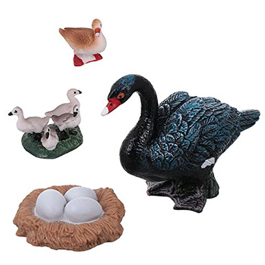 NUOBESTY 1 Set Swan Life Cycle Swan Figurine Statue Set Party Favors ...