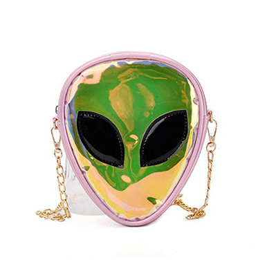 Holographic Alien Pattern Crossbody Bag Glitter Shoulder Purse with ...