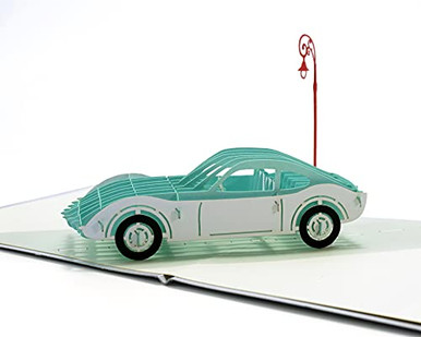 CUTPOPUP The classic car Pop Up Card, Birthday Pop Up Card, 3D Popup ...