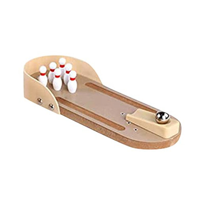 Mini Bowling Game - Miniature Bowling Alley Set, Desktop Bowling Game ...