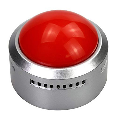 Voice Recorder Button,Recordable Talking Button with Led Function Learning Answer Buzzers, Easy ...