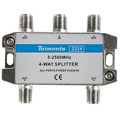 Coaxial Cable Splitter 5-2500MHz,Tolmnnts Coax Splitter Work with CATV ...