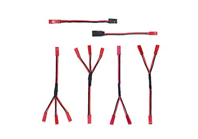 JST Plug Splitter Silicone Male Female Y Cable JST Y Parallel Adapter ...