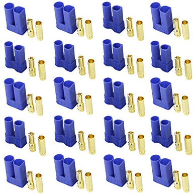 LinsyRC 10Sets EC5 Battery Connector Adapter 5MM Banana Plug Gold ...