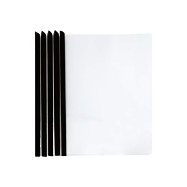 TOTiyea 40Pcs Clear Report Covers with Sliding Bars, 5mm Black Sliding ...