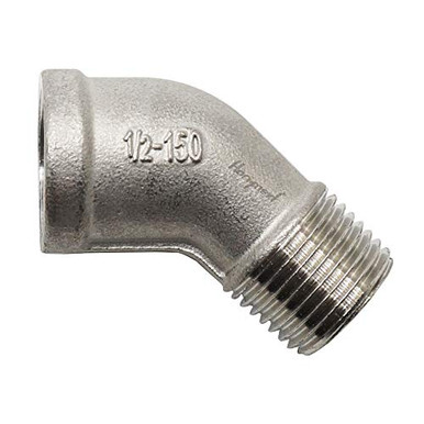 Horiznext shower pipe NPT 1/2 elbow fitting, 45 degree angle npt ...