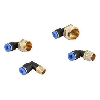 Hose Repair Connector Extender Garden 6mm Slip Lock Elbow Connector 1/8 ...