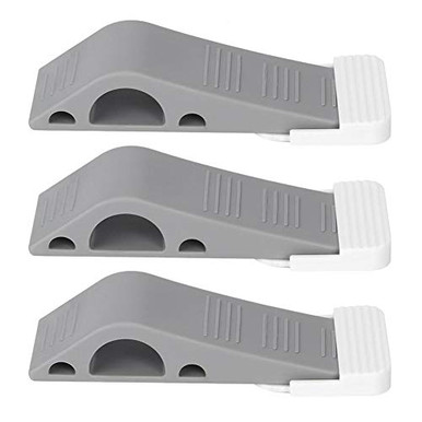Rubber Door Stopper Multi Surface Wedge Anti-slip Door Stop Solid ...