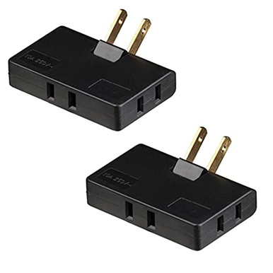 3 in 1 Extension Plug Adapter Foldable, 2-Prong Swivel Mini Indoor Wall ...