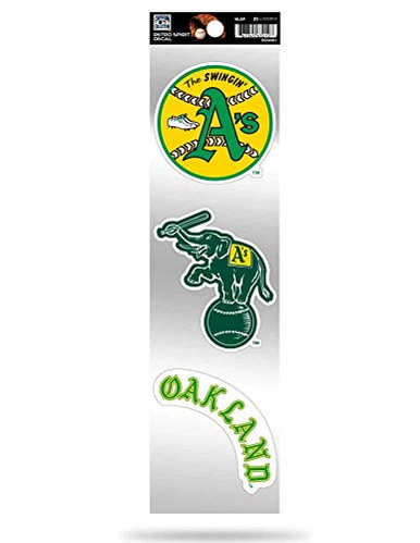 Oakland Athletics A's Triple Retro Throwback Spirit Decals Flat Vinyl ...