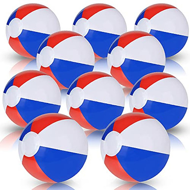 ArtCreativity Patriotic Beach Balls for Kids, Pack of 12, Inflatable ...