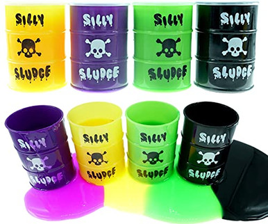 JA-RU Large Slime in a Barrel Silly Sludge -4 Units- Fidget Toys Oil ...