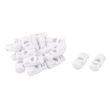 uxcell Plastic Single Hole Spring Loaded Clothes Sliding Cord Lock ...
