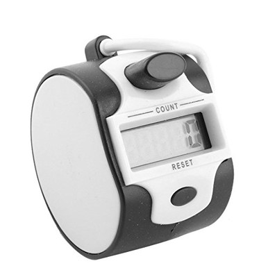 uxcell Office Desk Handheld 5 Digit Numbers LCD Display Tally Click ...