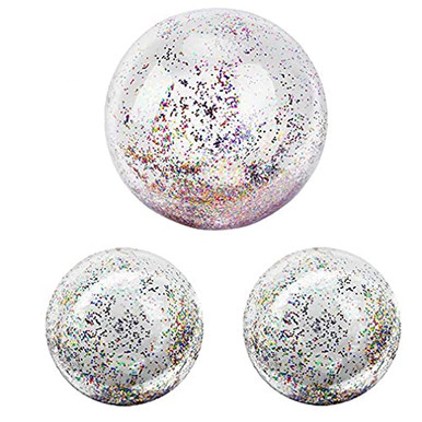 Bumper Beach Party Decorations,Beach Balls Inflatable PVC Glitter Pool ...