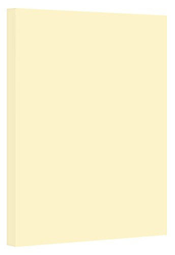 Ivory Pastel Color Card Stock Paper, 67lb Cover Medium Weight Cardstock ...
