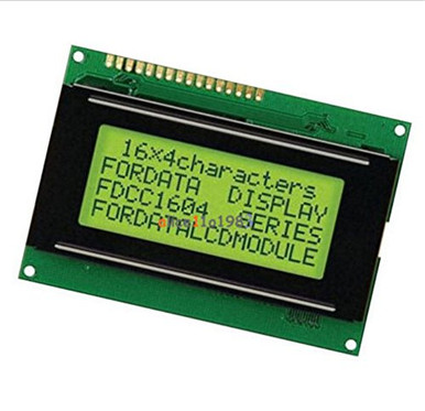 LCD 16x4 1604 Character LCD Display Module LCM Yellow Blacklight 5V ...