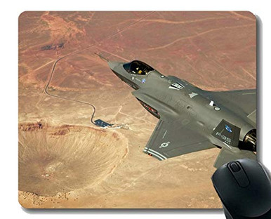 Mouse Pad with Locking Edge,Military Jets Flight Flying F-35 Fighter ...
