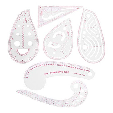 6pcs Sewing Rulers, Hip Curve Ruler Sewing Rulers Kit, Sewing Curved ...
