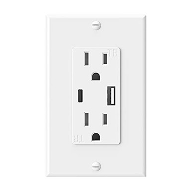 Outlet with Type-C High Speed Charger 3A, USB 1.2A Charging Capability ...