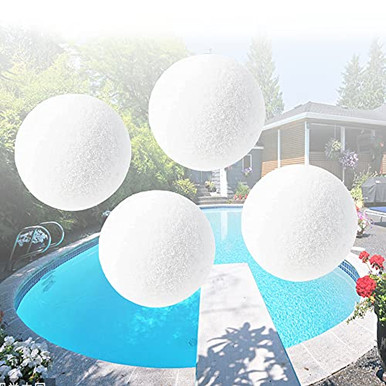 4 Pieces Spa Scum Eliminating Ball, Reusable Pool Filter Balls Oil ...