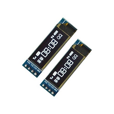 N / A 2pcs I2C OLED Display Module 0.91 Inch I2C SSD1306 OLED Display ...