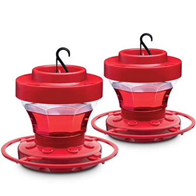 Bee Proof Hummingbird Feeder 16 oz [Set of 2- Plastic Hummingbird ...