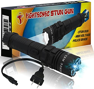 FIGHTSENSE Sting Tactical Heavy Duty Flashlight Stun Gun - High Voltage ...