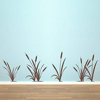 Marsh Grass and Cattails Decal Set - Nature Wall Decal - Cat Tails Wall ...