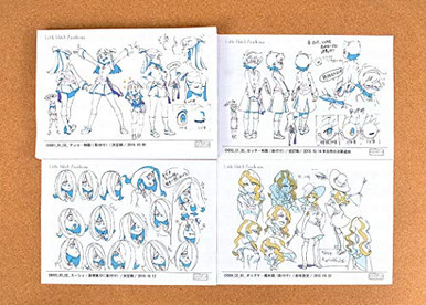Little Witch Academia Settei Sheets/Model Sheets ?70pages? Japan Import ...