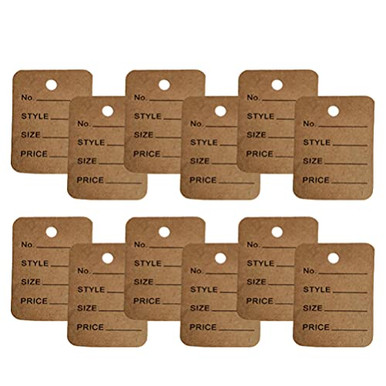 EXCEART 1000pcs Price Tags Clothing Tags Clothes Size Tags Making Tag ...