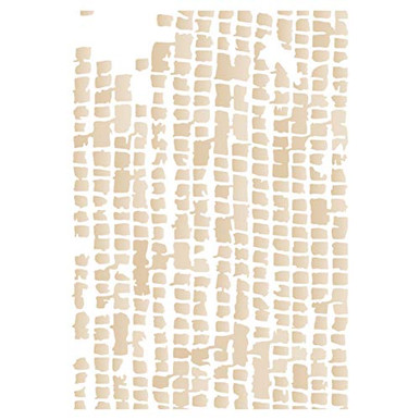 Burlap Layering Stencil, 4.5 x 6.5 inch - Hessian Stencil Mask use to ...