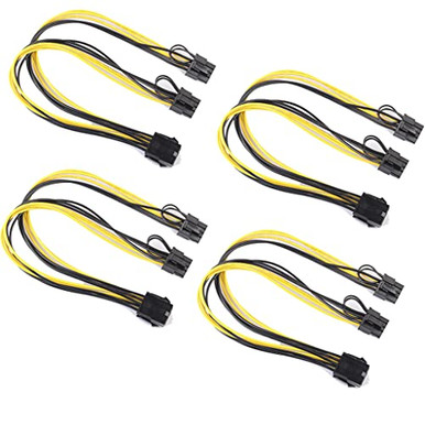 8 Pin PCI-E to 2 PCI-E 8 Pin -6 Pin plus 2 Pin- Power Cable, 30 cm/12 ...