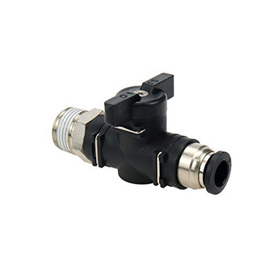 Autoly 8mm Pneumatic Ball Valve 5/16" OD Male Thread Straight Quick ...