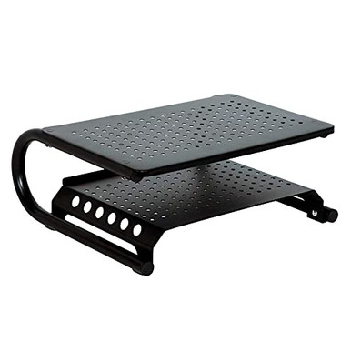 YYOKB Monitor Stand Riser, 2 Tier Desk Monitor Stand with Vented Metal ...
