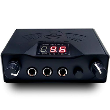 New Black Double LED Display Tattoo Power Supply Permanent Makeup for ...