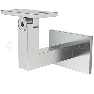 Stainless Steel Handrail Wall Bracket Square for Flat/Curved Bottom ...