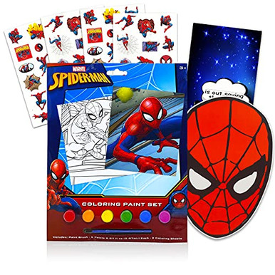 Spider-Man Arts and Crafts Bundle ~ 10 Pc Marvel Spiderman Room Decor ...