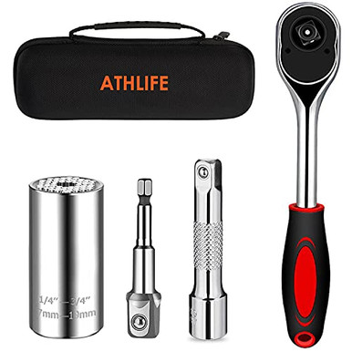 Athlife Universal Socket Grip -7-19mm- with 3/8 inch Ratchet Wrench ...