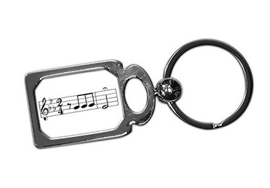 Neurons Not Included Beethoven Music Notes Keychain - Beethoven Sheet ...