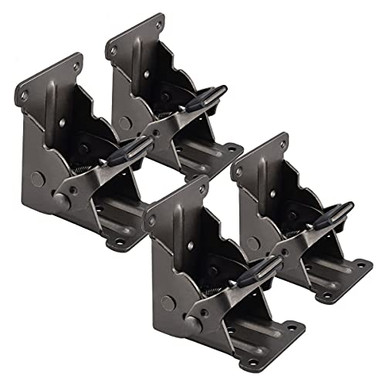 Foldable Support Bracket 4 Pack Folding Hinge Hardware Lock Extension ...