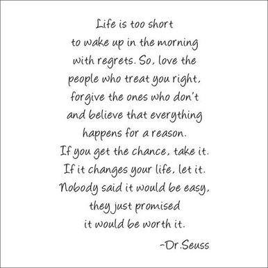 BooDecal Dr Seuss Series Inspirational Quote Wall Decals Life is Too ...