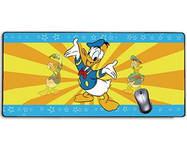 Extended Gaming Mouse Pad Disney Donald Duck Dancing,Stitched Edge and ...