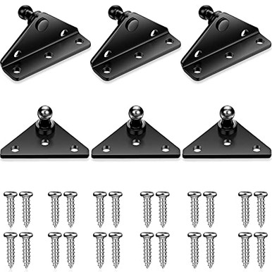 6 Pieces 10 mm Ball Studs Mounting Bracket Gas Spring Lift Strut ...