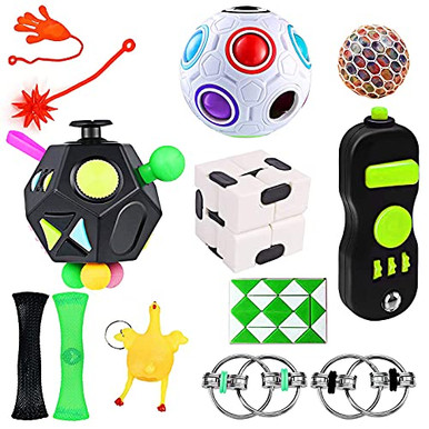 YLIANG 13 Pack Fidget Toy Set, Sensory Fidget Toys Set for Kids and ...