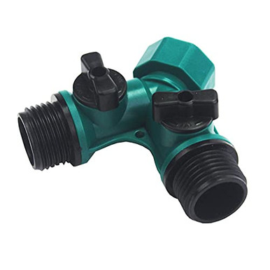 WFAANW Irrigation Y Type 1 Inch 3-way Tap Irrigation Valve Hose Pipe ...