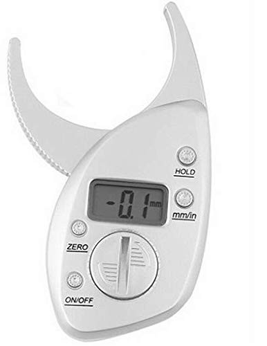 Body Fat Caliper, SENRISE Digital LCD Fat Tester Skin Fold Test ...