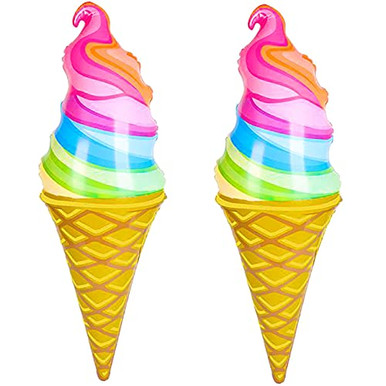 Inflatable Ice Cream Cone -2 Pack- 36" - Ice Cream Party Decorations ...